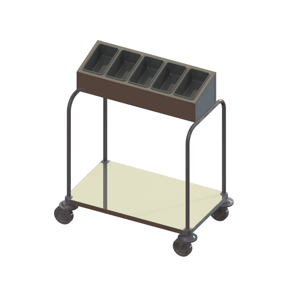 Tray & Silverware Carts In Pans with Trays | Piper Products