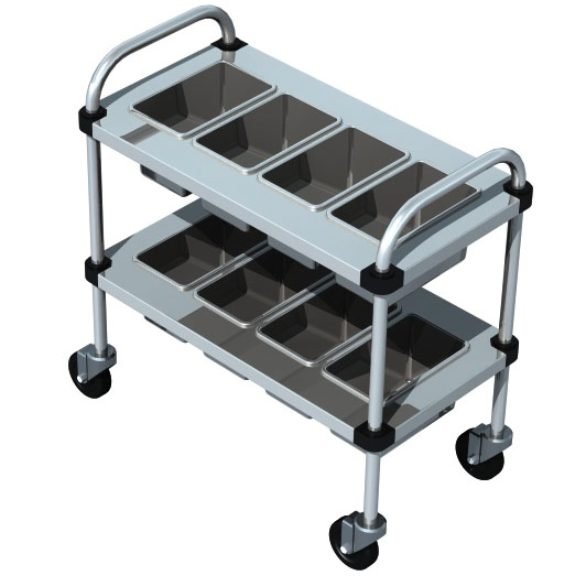 Tray & Silverware Carts In Cylinders | Piper Products